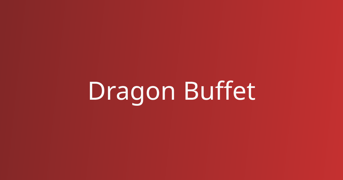 Best Chinese in Plymouth, WI | Dragon Buffet | Order Online
